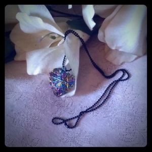 Vintage | Jewelry | Vintage Twisted Wire Puff Heart Pendant Necklace ...